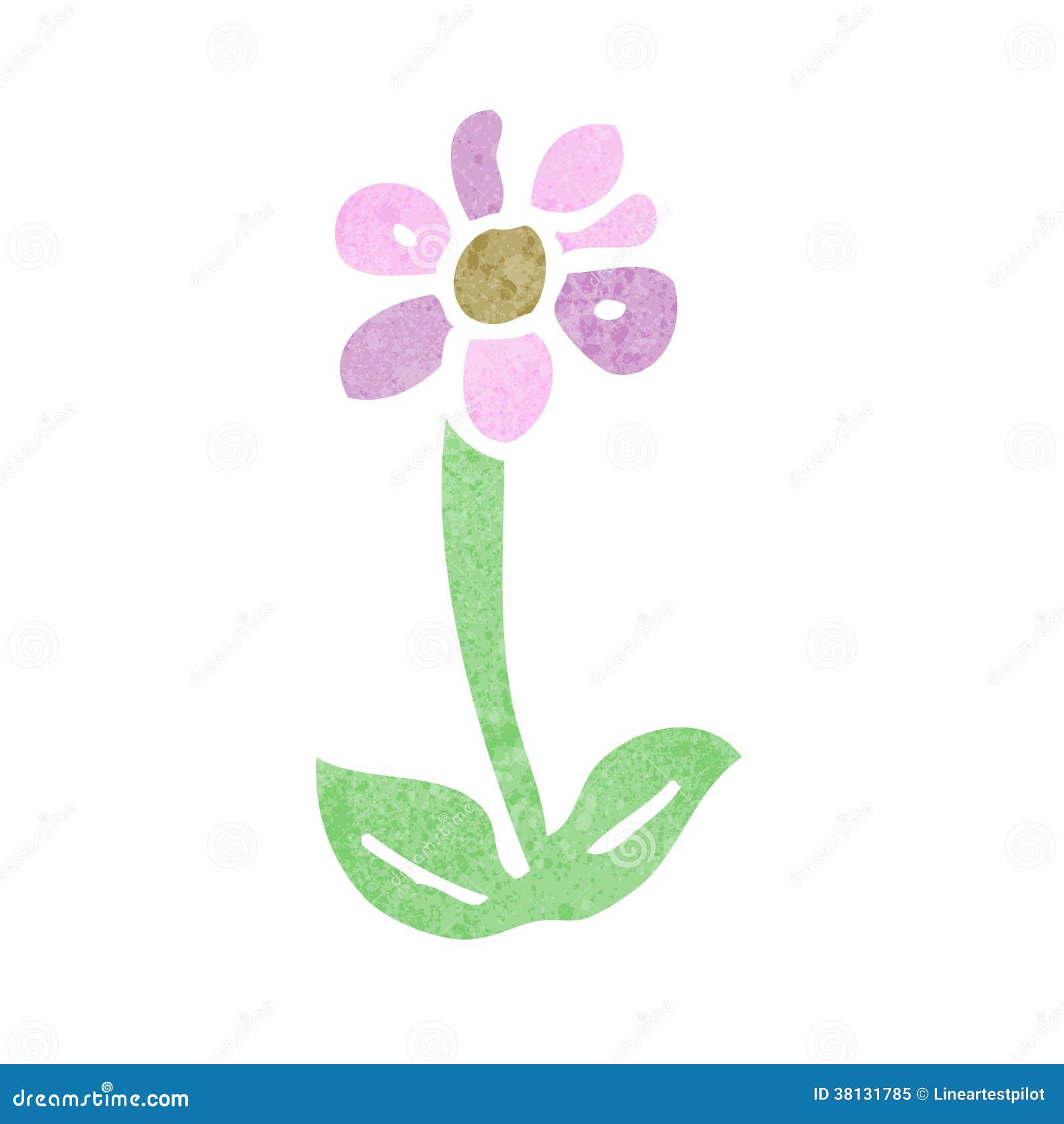 Cartoon flower symbol stock illustration. Illustration of flower - 38131785
