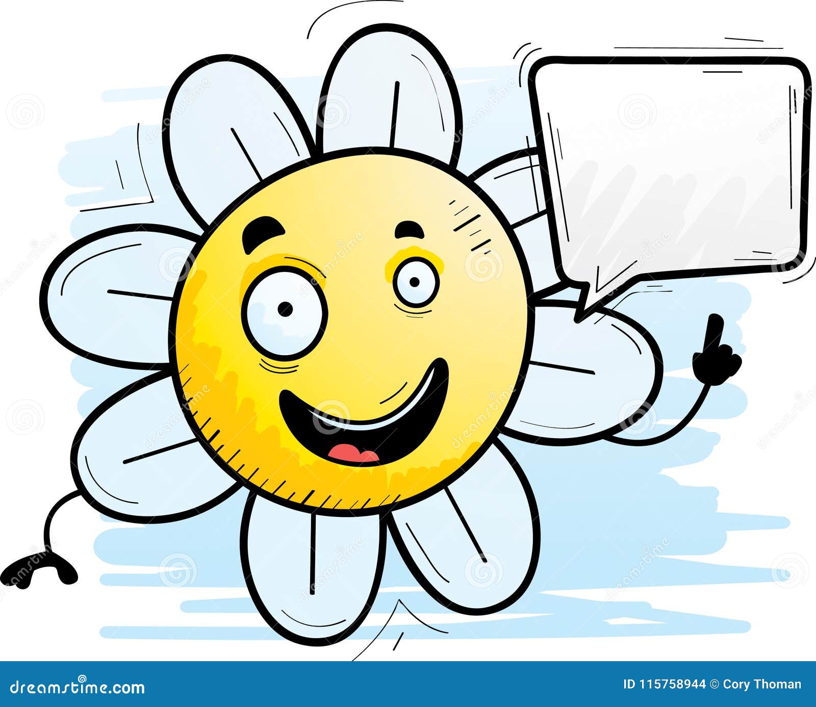 Cartoon Flower Talking stock vector. Illustration of talking - 115758944