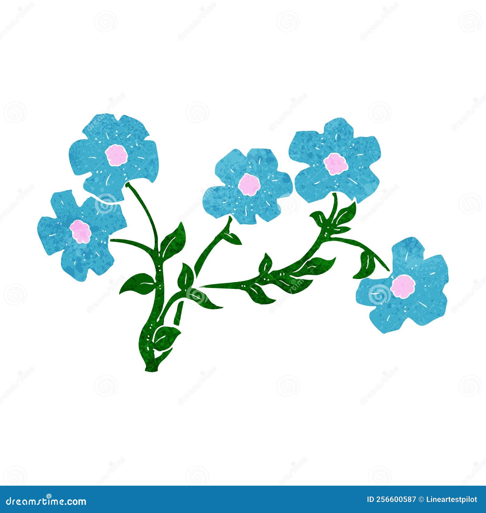 Cartoon Flowers Picture. Image: 256600587