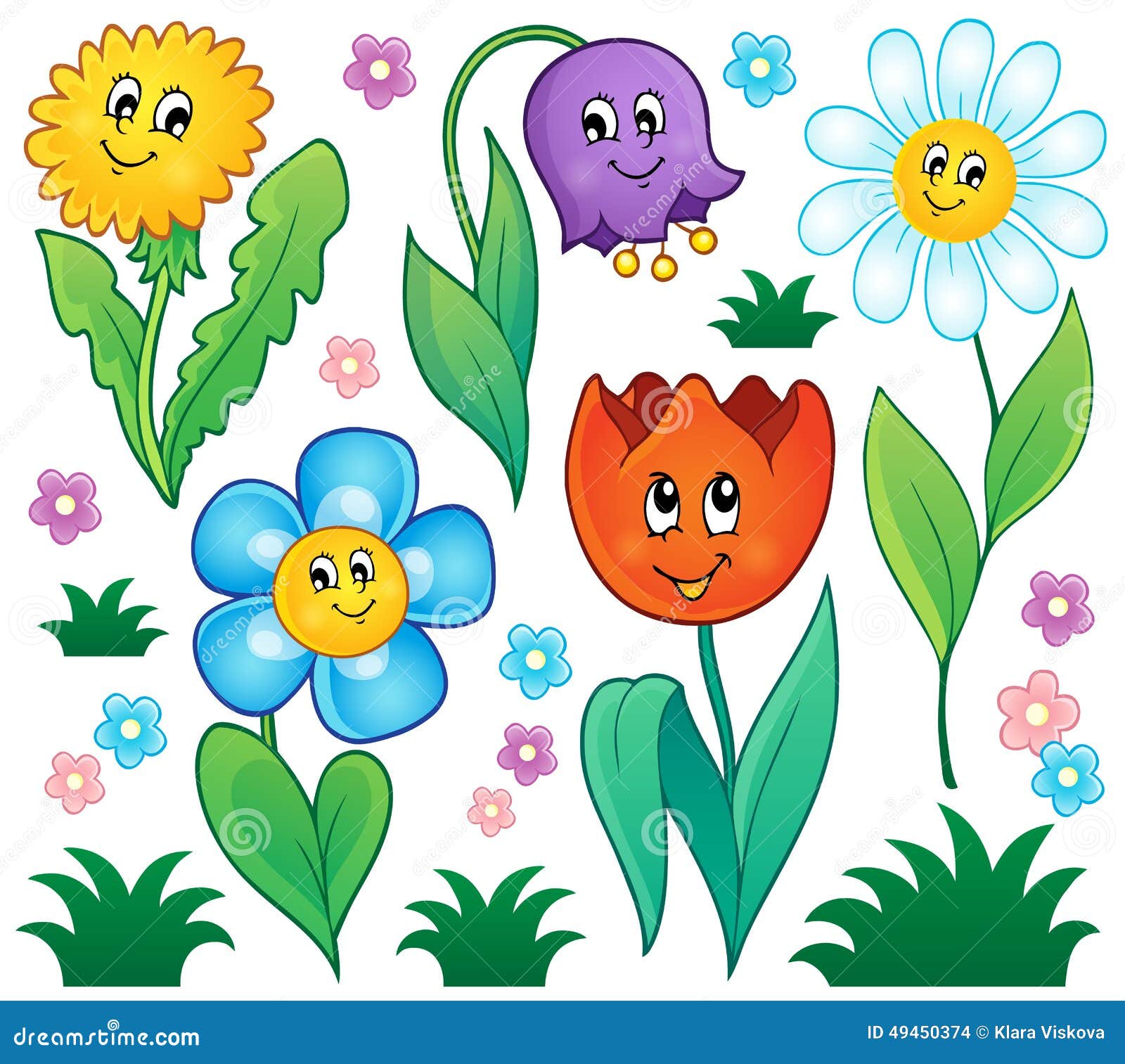 Cartoon Flowers Collection 4 Stock Vector - Illustration of flora ... Cartoon Flowers Collection 4 Stock Vector - Illustration of flora ...