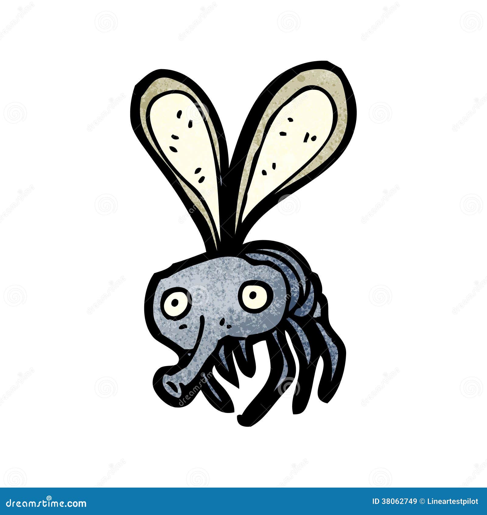 Cartoon fly stock vector. Illustration of quirky, drawing - 38062749