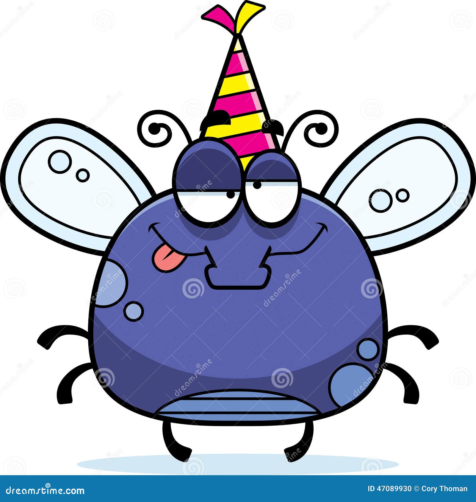 Cartoon Fly Drunk Party stock vector. Illustration of birthday - 47089930
