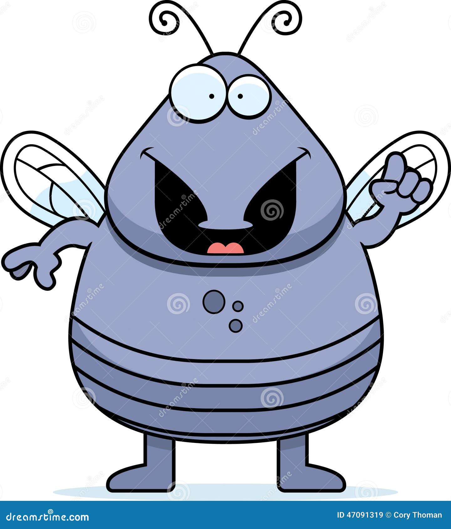 Cartoon Fly Idea stock vector. Illustration of clip, standing - 47091319