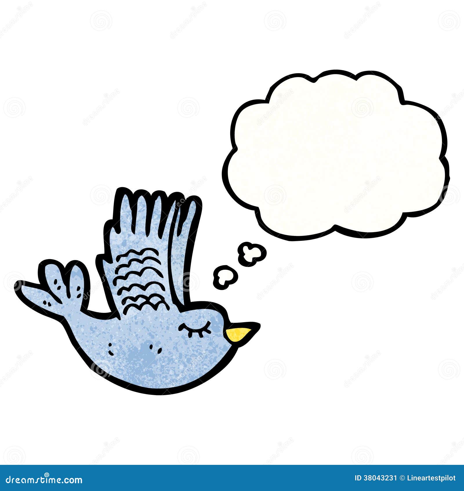 Cartoon flying bird stock vector. Illustration of character - 38043231