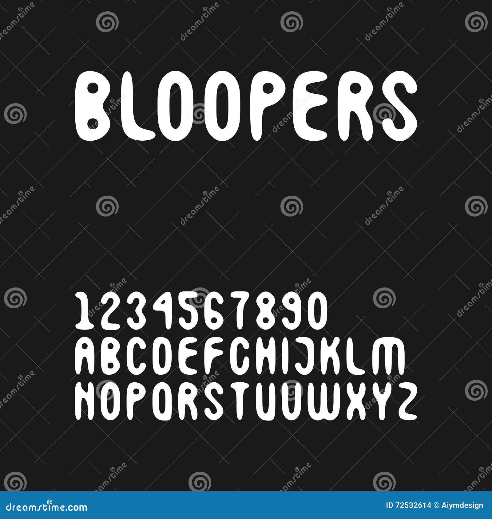 Cartoon Font in Hand Drawn Style Stock Vector - Illustration of graphic ...