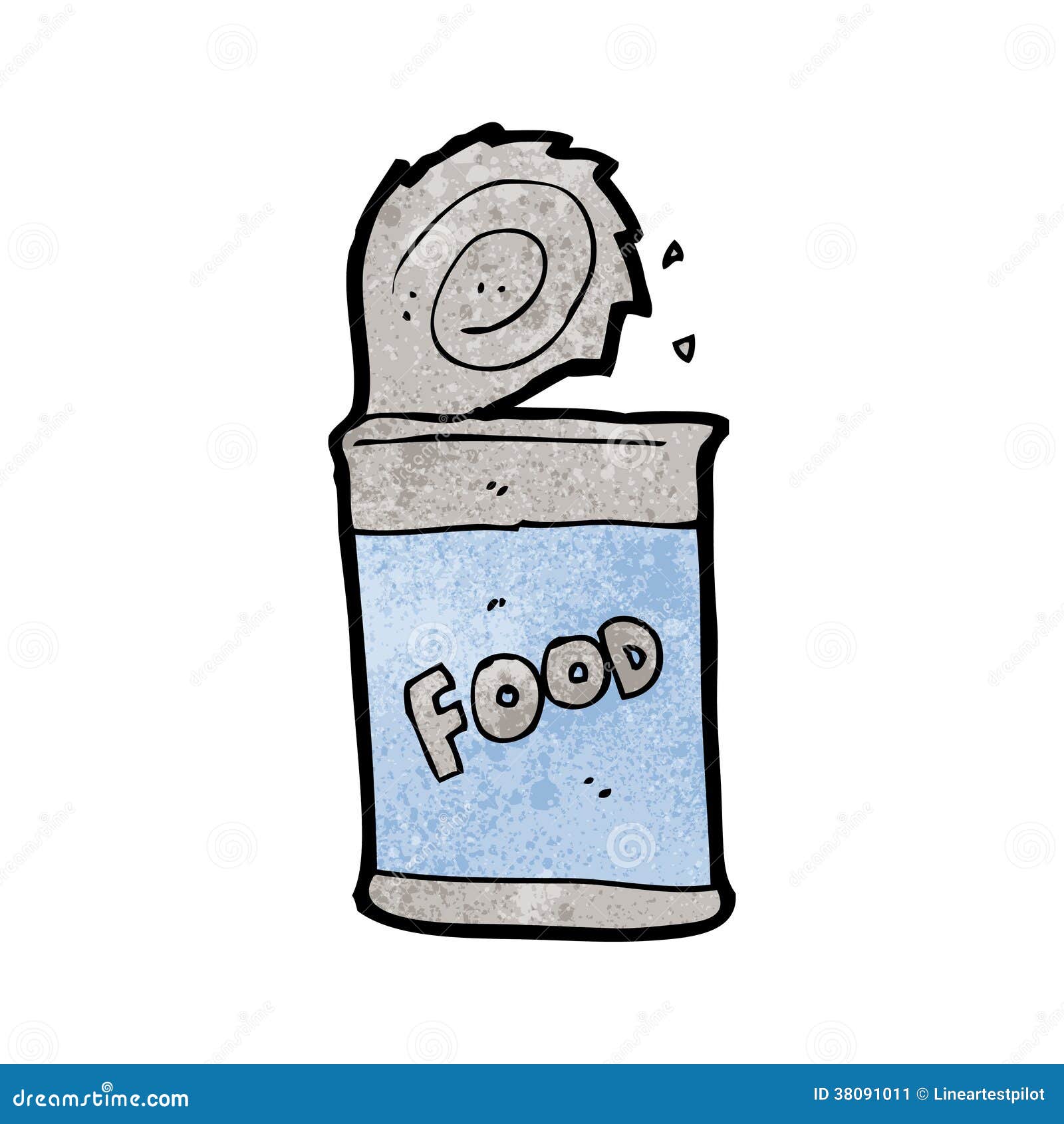 Cartoon food can stock vector. Illustration of funny - 38091011