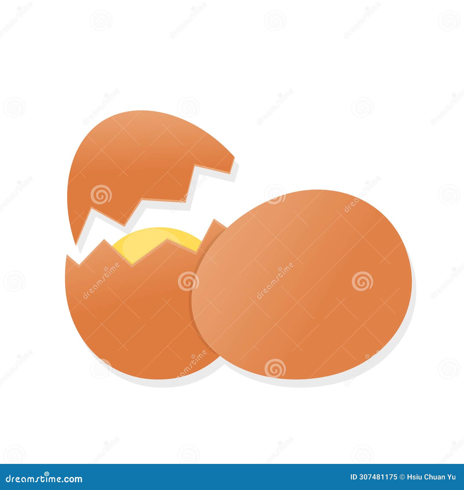 Cartoon Food Ingredient Eggs Cartoon Illustration Stock Vector ...