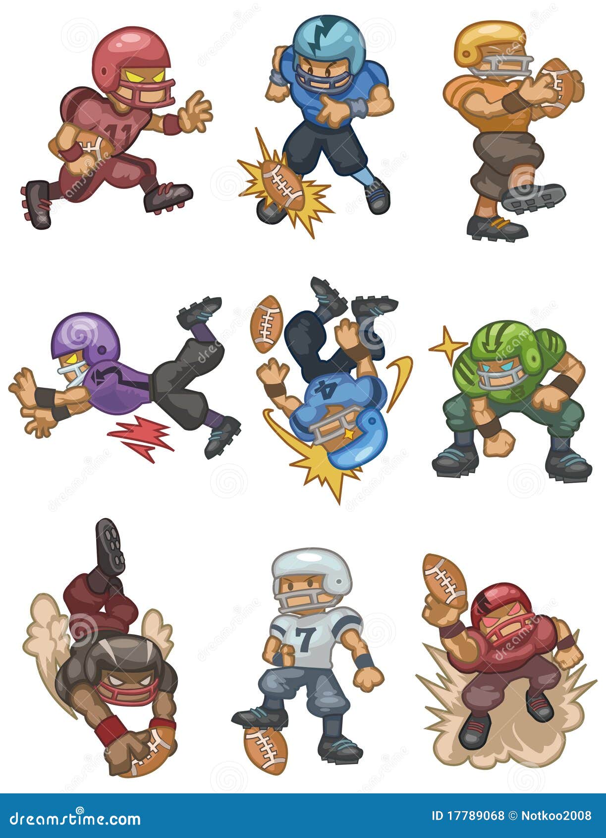 Cartoon football icon stock vector. Illustration of icon - 17789068