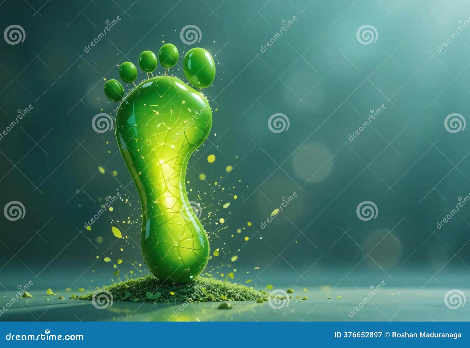 Cartoon Footprint Green Royalty-Free Stock Photography | CartoonDealer ...