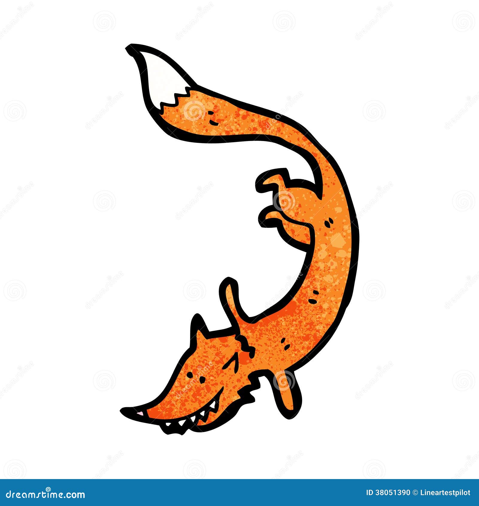 Cartoon fox stock vector. Illustration of clip, artwork - 38051390