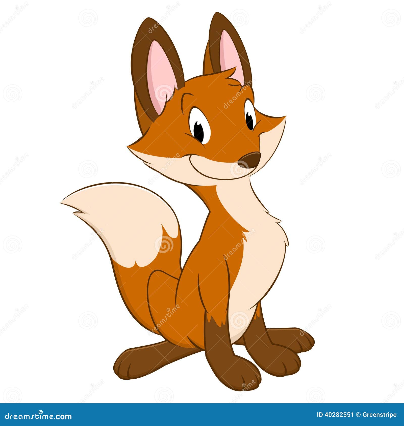 Cartoon Fox stock vector. Illustration of cartoon, clip - 40282551