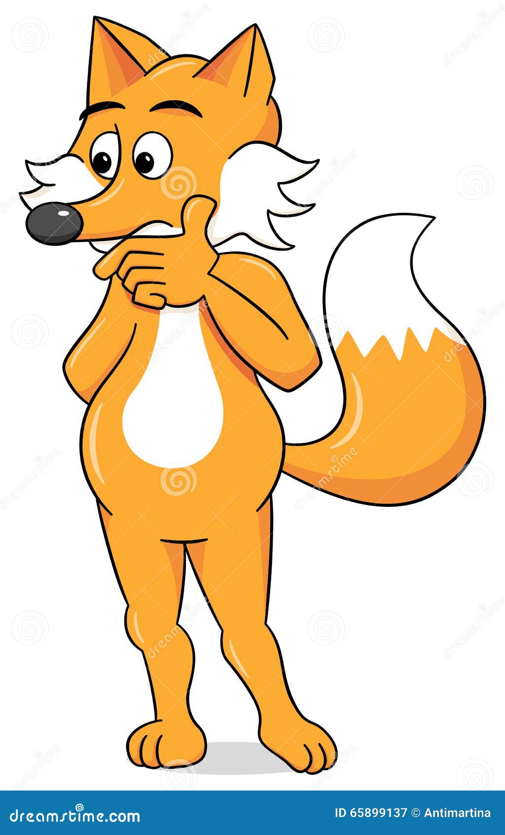 Perplexed Cartoon Chicken Vector Illustration | CartoonDealer.com #67945604