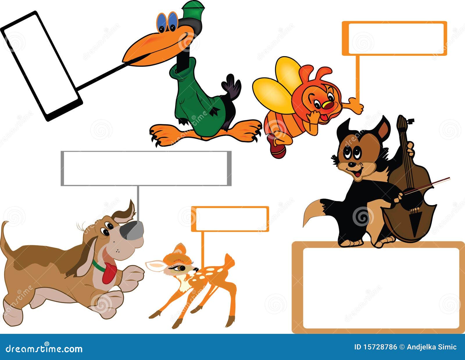 Cartoon frame stock vector. Illustration of funny, copyspace - 15728786