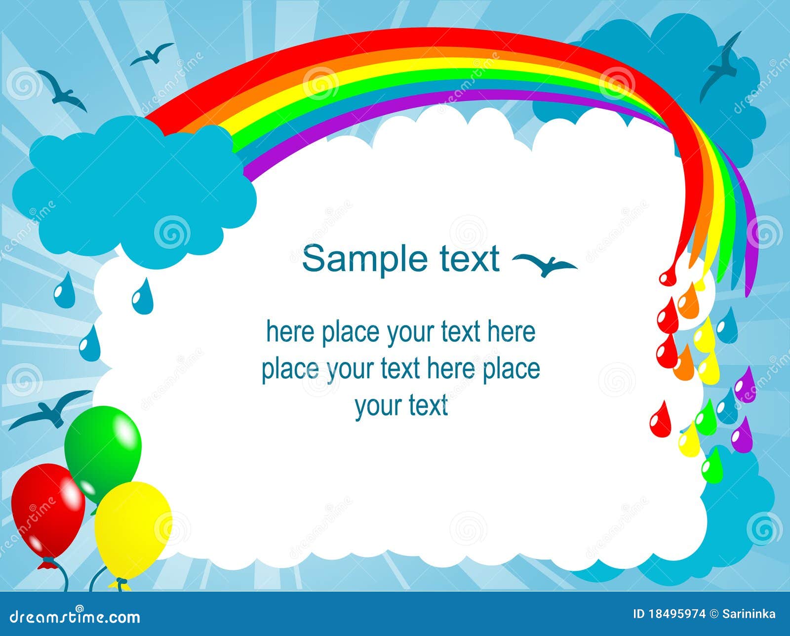 Cartoon frame stock vector. Illustration of graphic, nature - 18495974