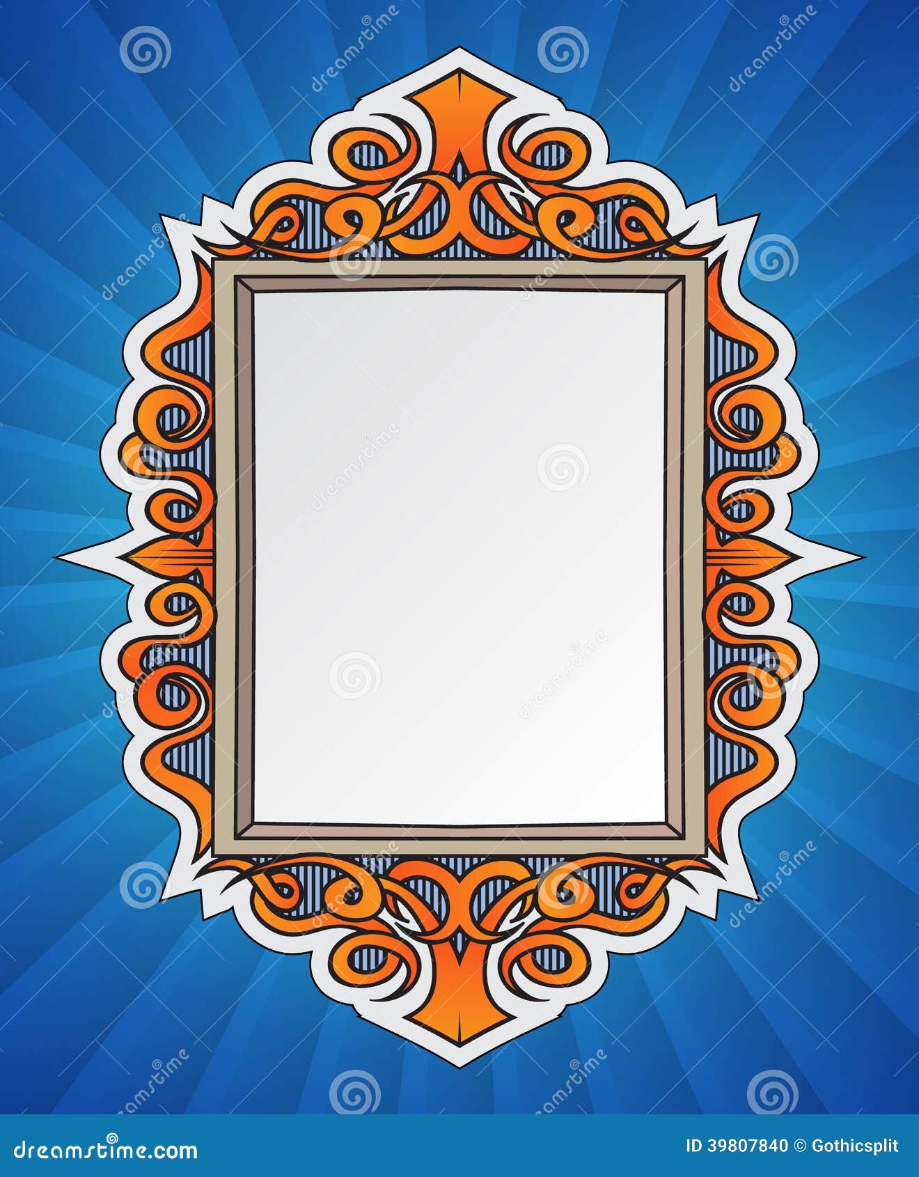 Cartoon frame stock vector. Illustration of hand, object - 39807840