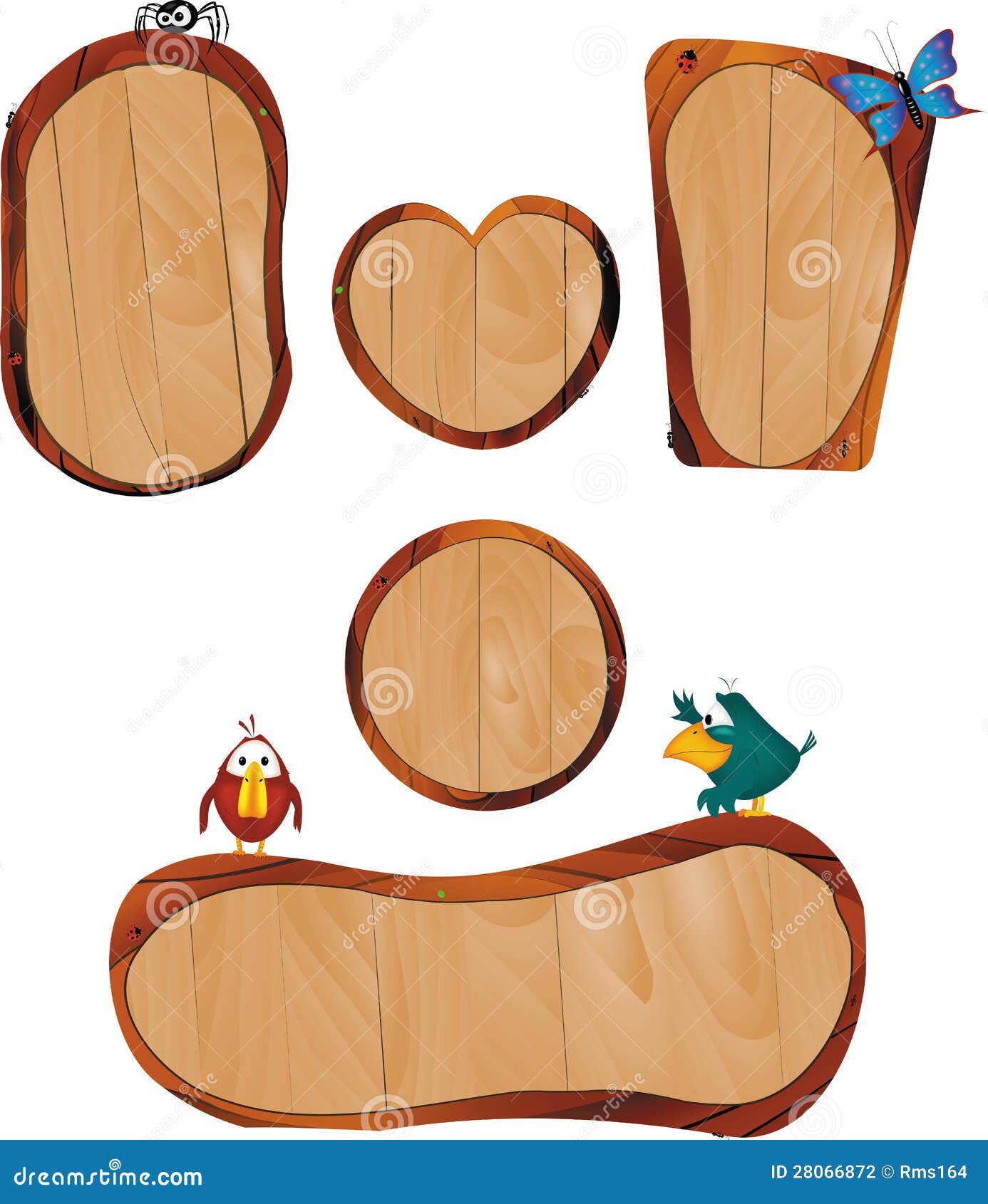 Cartoon frames stock vector. Illustration of brown, holiday - 28066872