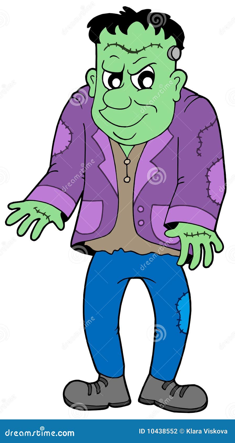 Cartoon Frankenstein Monster Vector Illustration | CartoonDealer.com ...