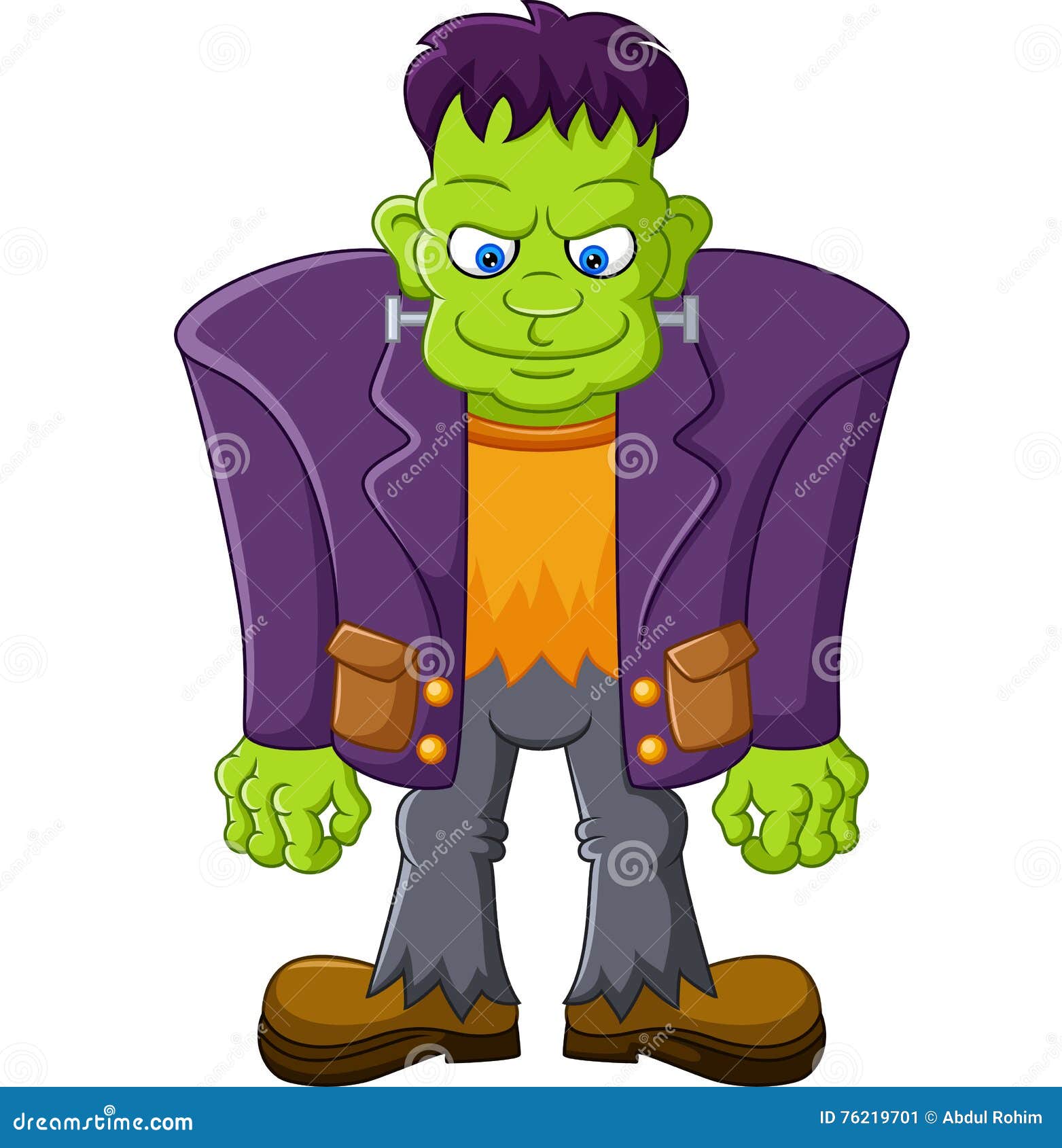 Cartoon Frankenstein Monster Vector Illustration | CartoonDealer.com ...