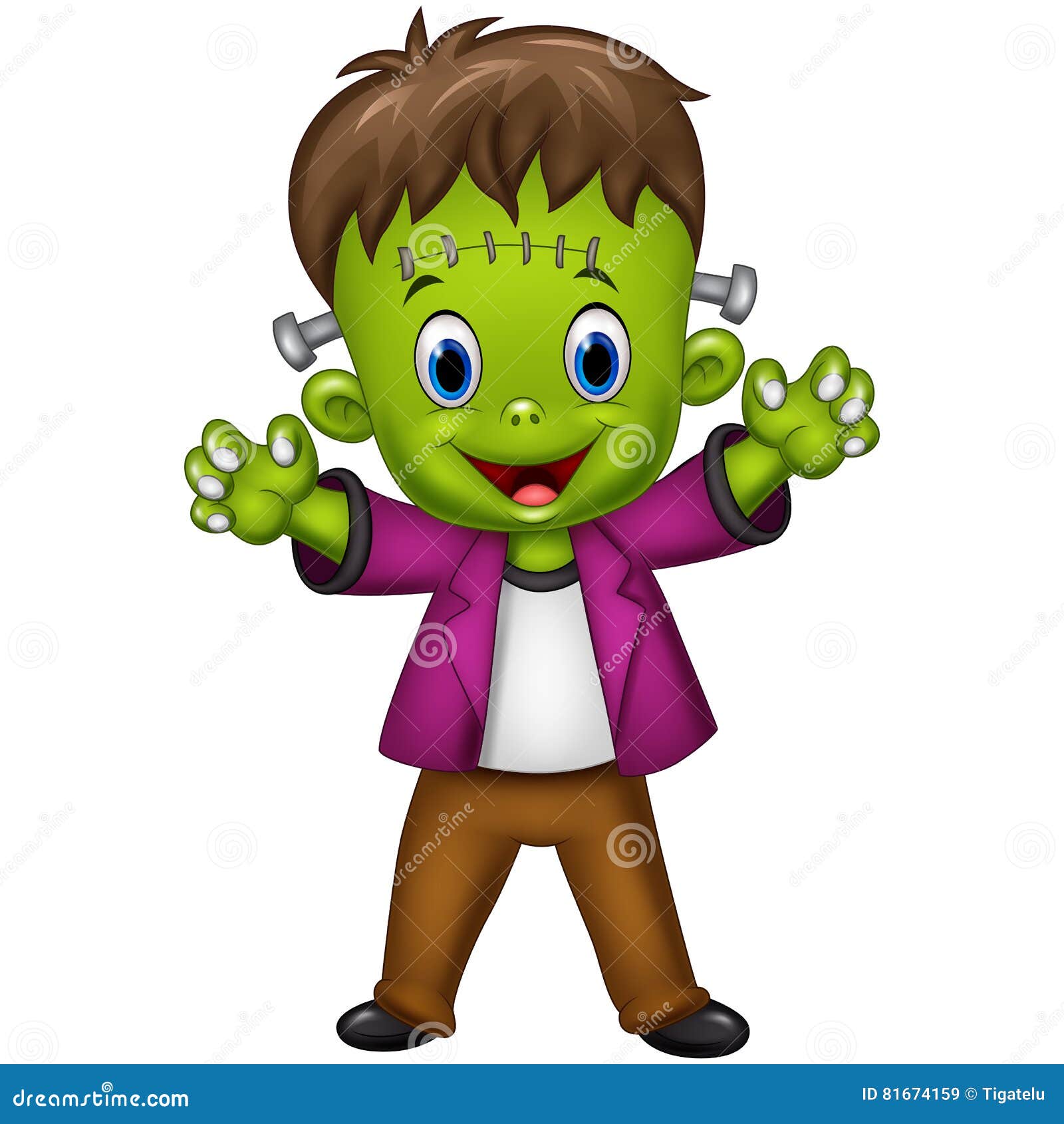 Cartoon Frankenstein Character | CartoonDealer.com #81674159
