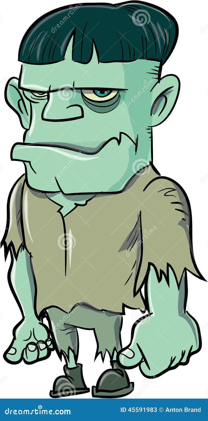 Cartoon Frankenstein stock illustration. Illustration of fear - 45591983