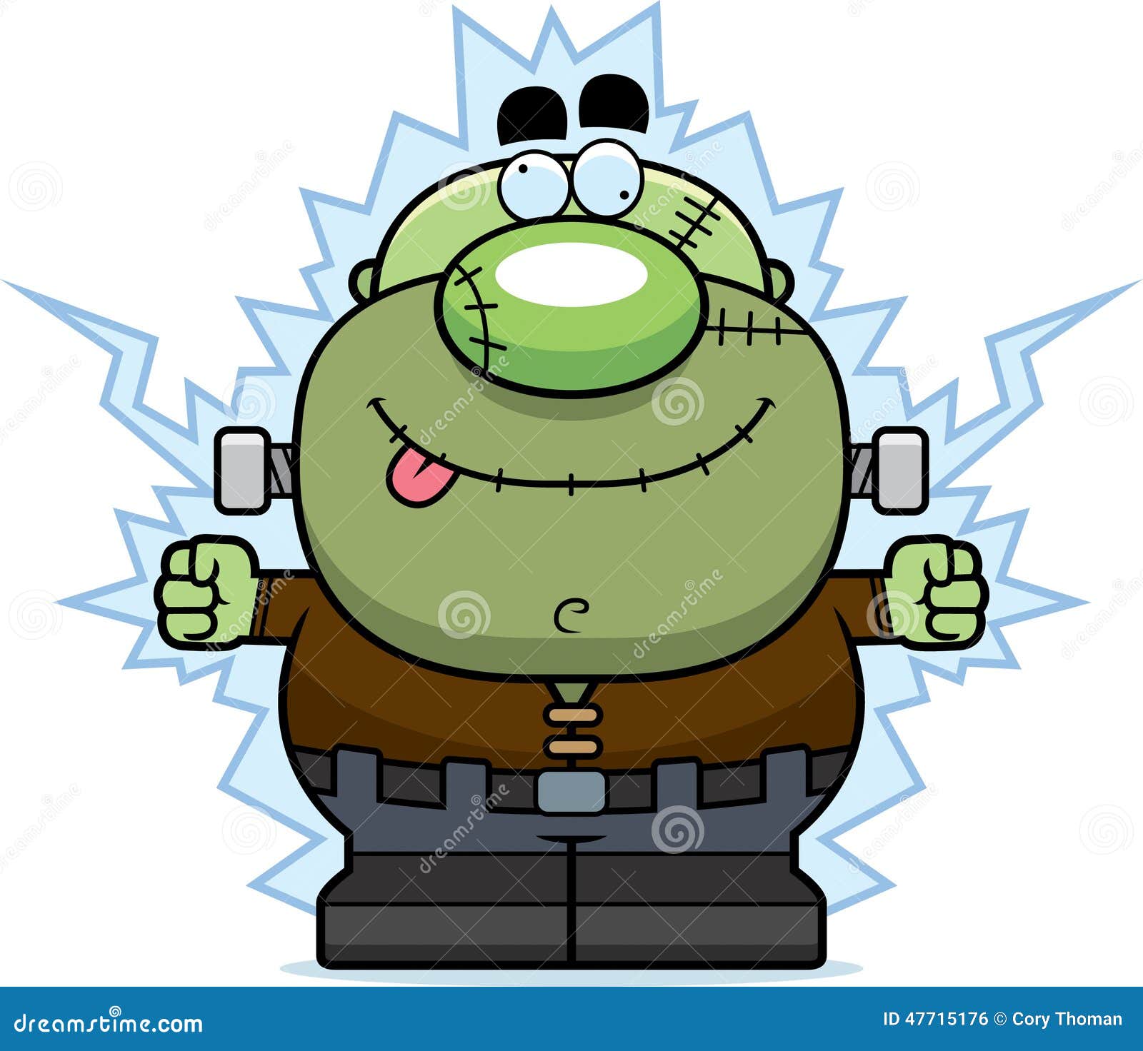 Cartoon Frankenstein Shock stock vector. Illustration of vector - 47715176