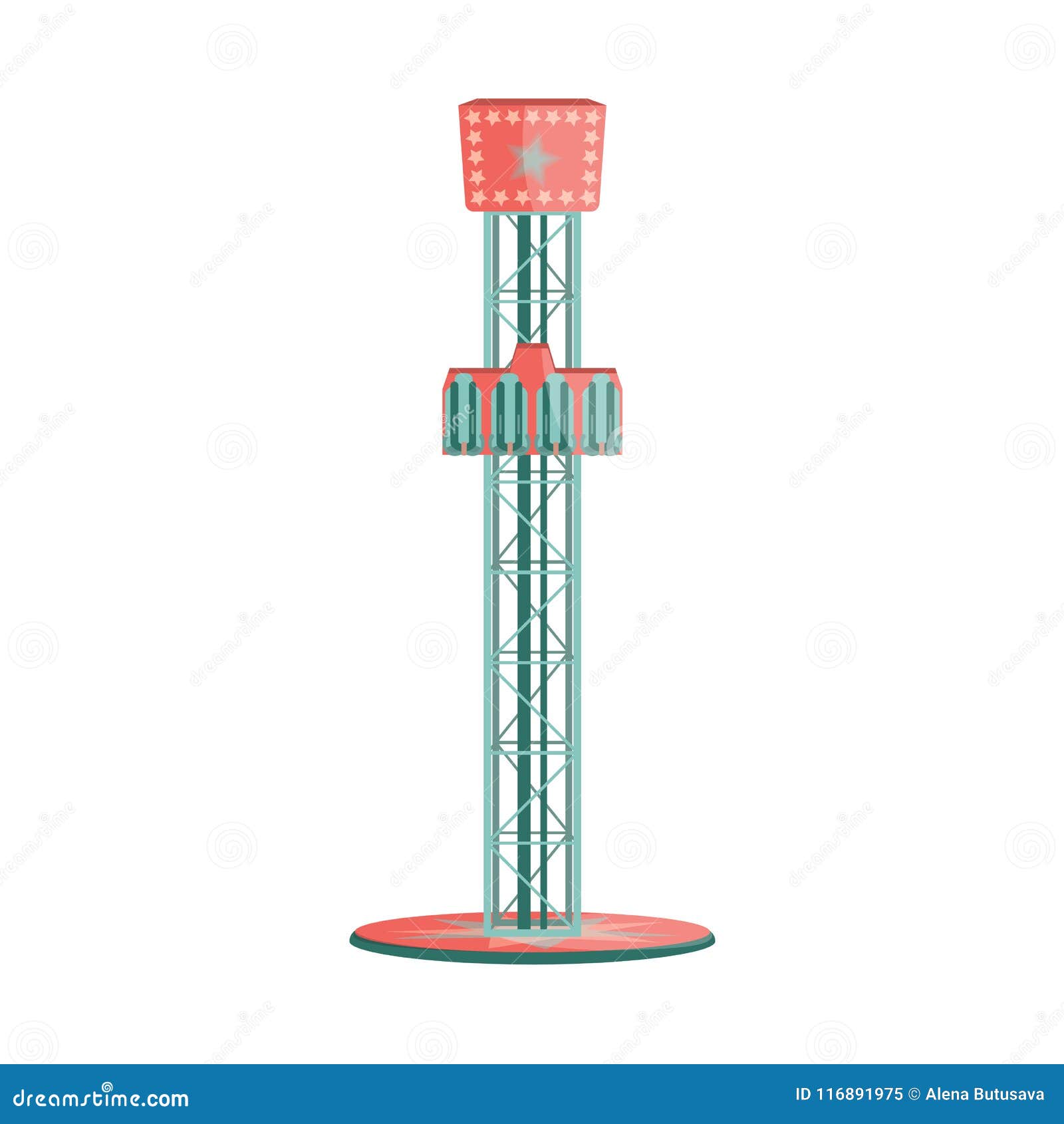 Tower Freefall Icon Vector Sign And Symbol Isolated On White Background ...