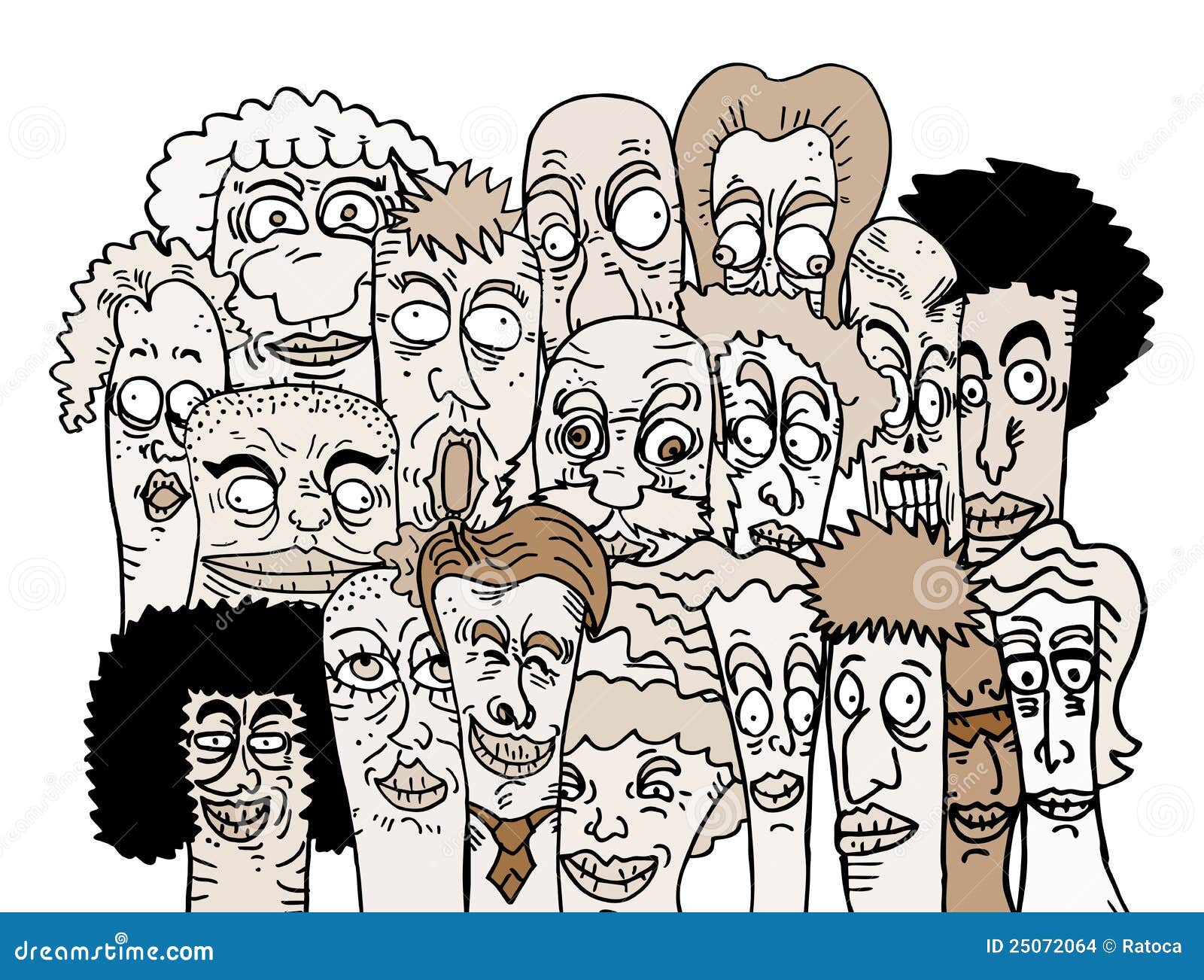 Cartoon Friends Art Vector Illustration | CartoonDealer.com #25072064