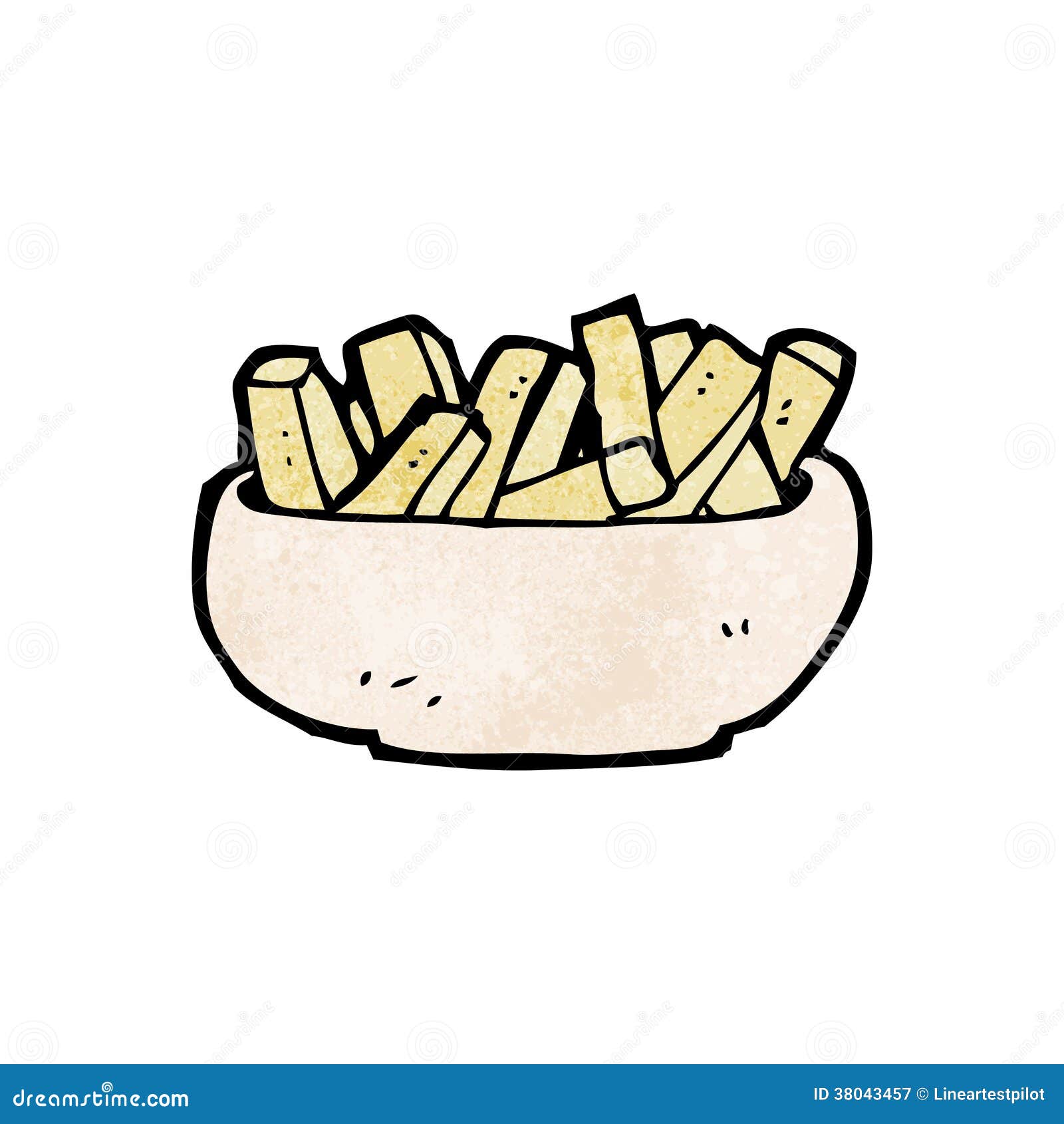 Cartoon fries, stock vector. Illustration of cartoon - 38043457