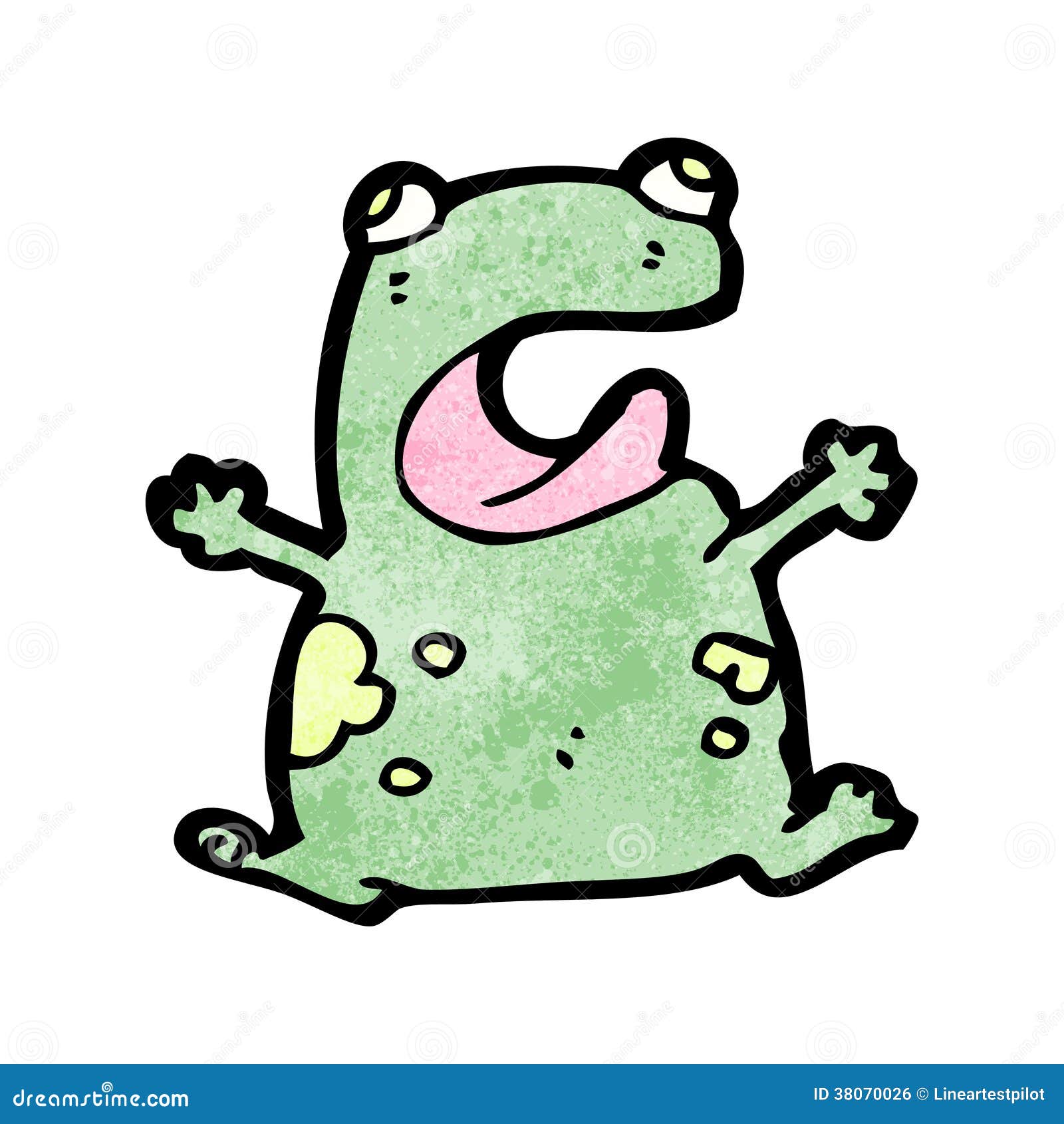 Cartoon frog stock vector. Illustration of character - 38070026