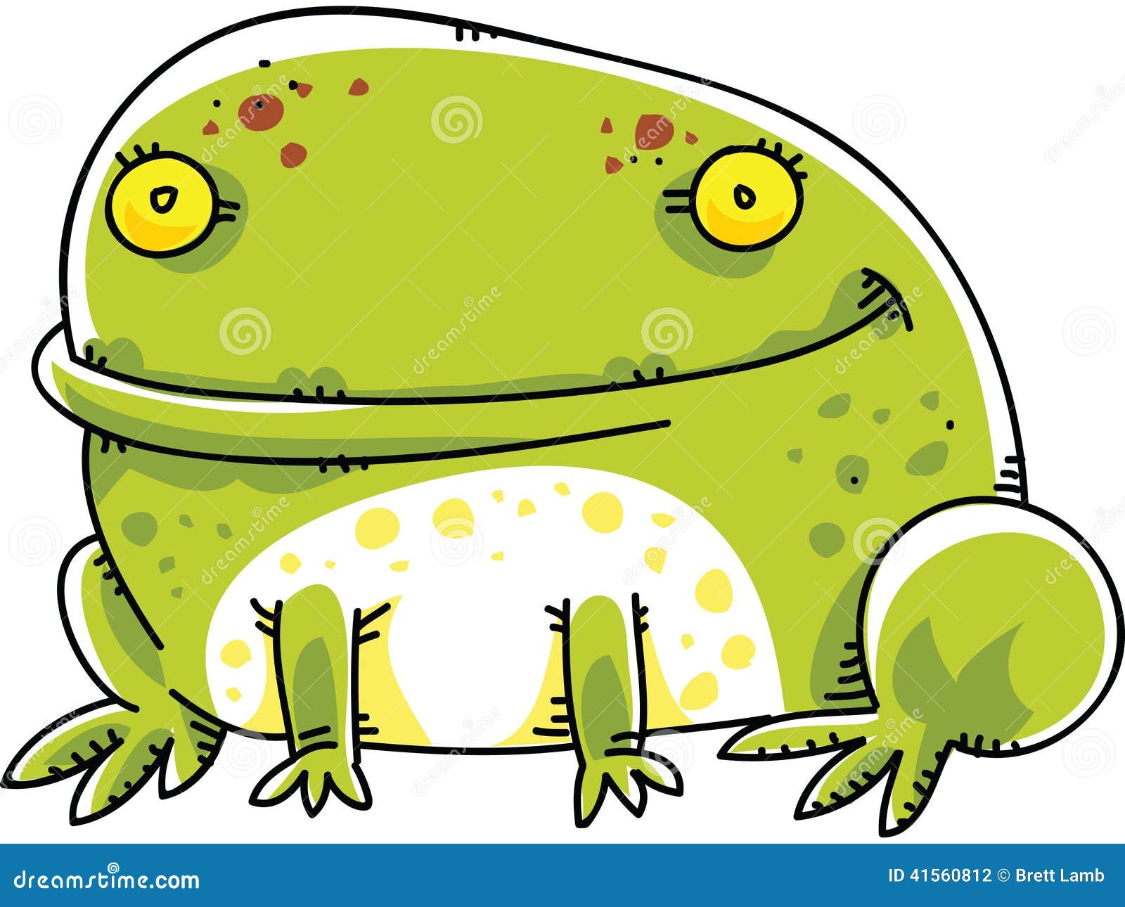 Cartoon Frog stock illustration. Illustration of wildlife - 41560812