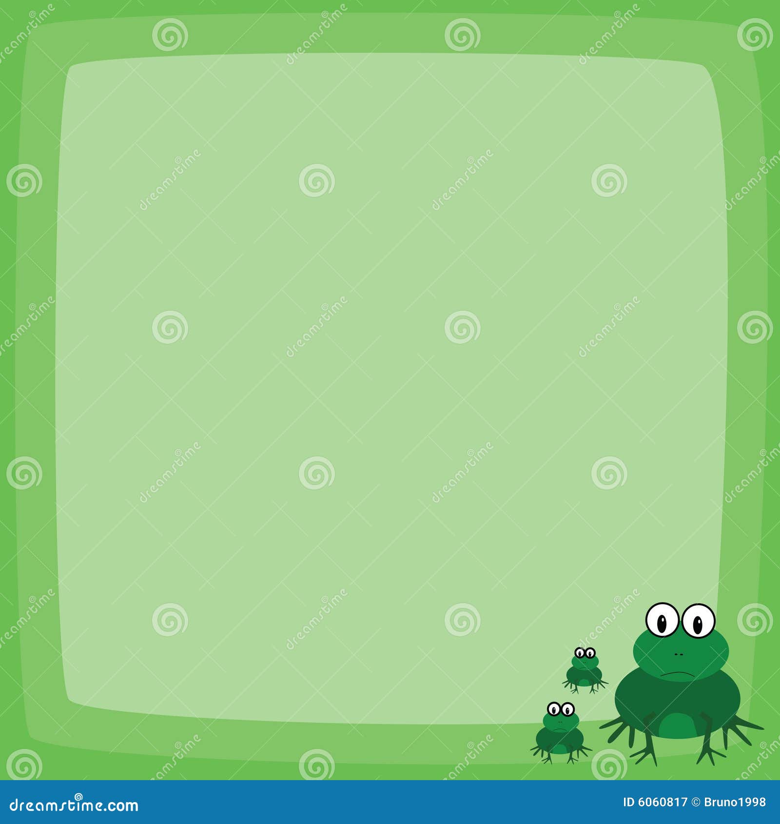 Cartoon Frog Page Layout Picture. Image: 6060817