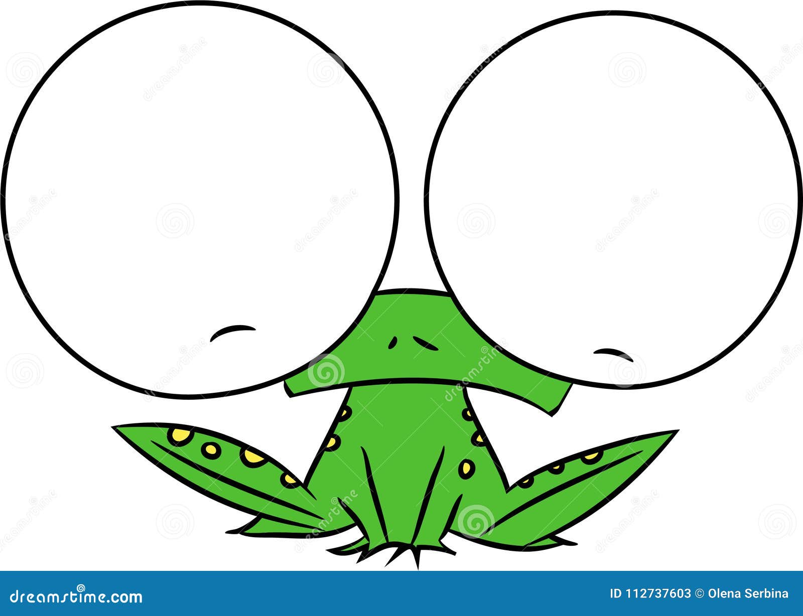 A Cartoon Frog with Very Large Eyes Stock Vector - Illustration of jump ...