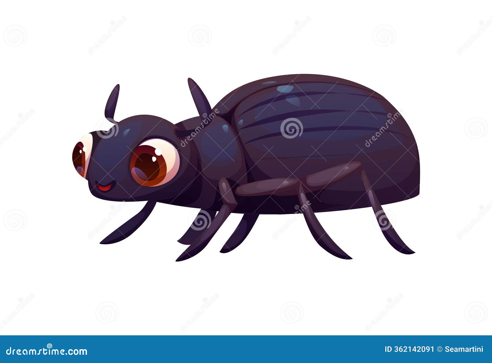 Cartoon Funny Beetle Insect Bug or Pest Character Stock Vector ...
