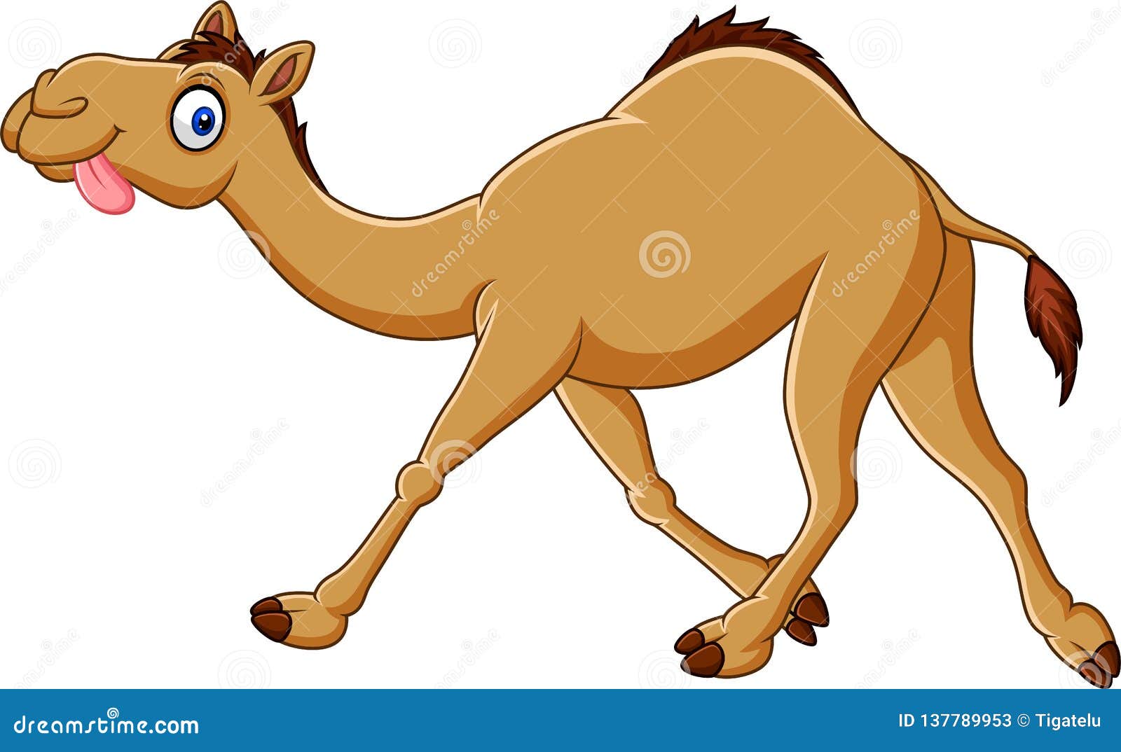 Cartoon Funny Camel Running Stock Vector - Illustration of mascot, cute ...