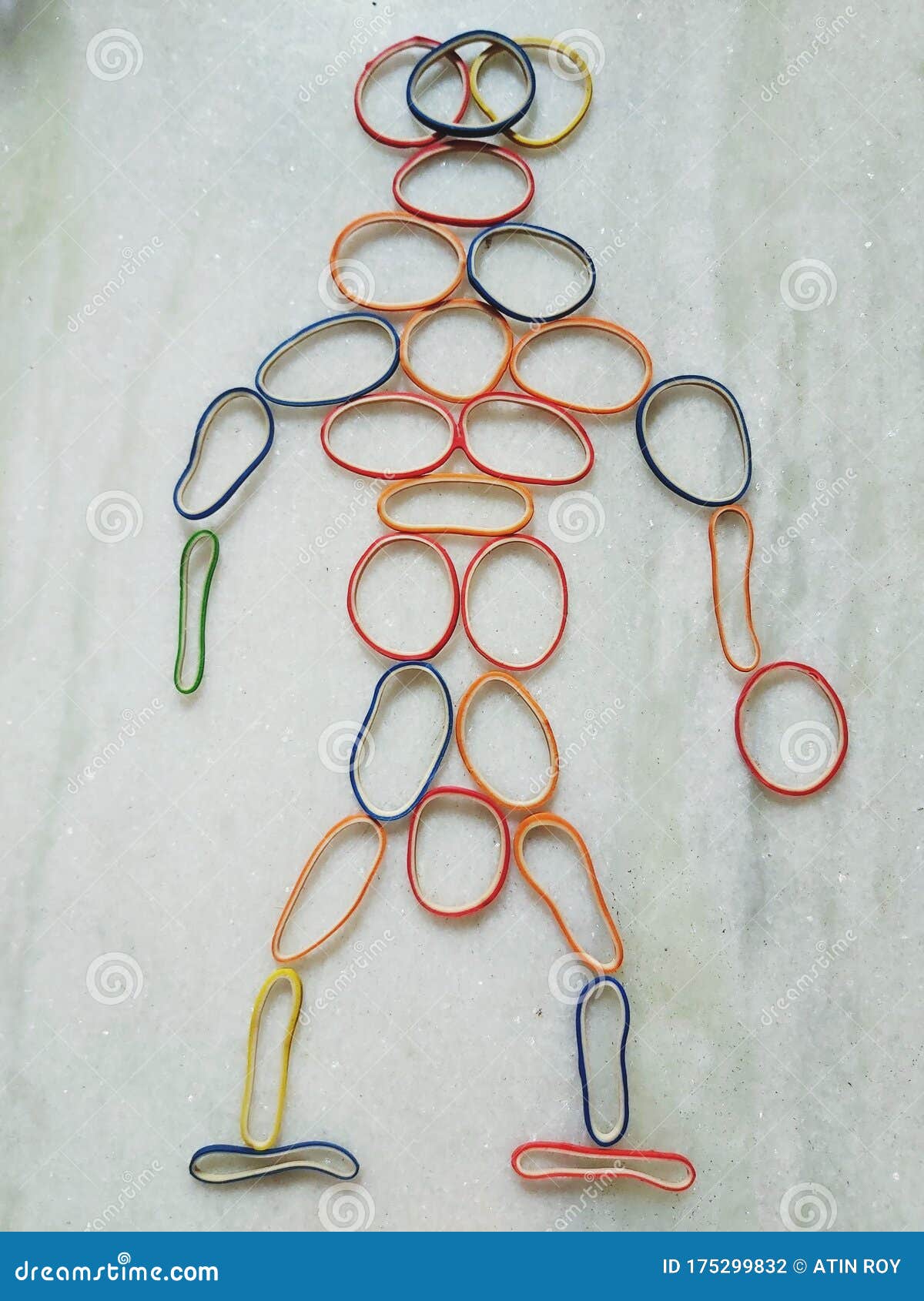 Cartoon Funny Caracter with Elastic Creative Stock Photo - Image of ...