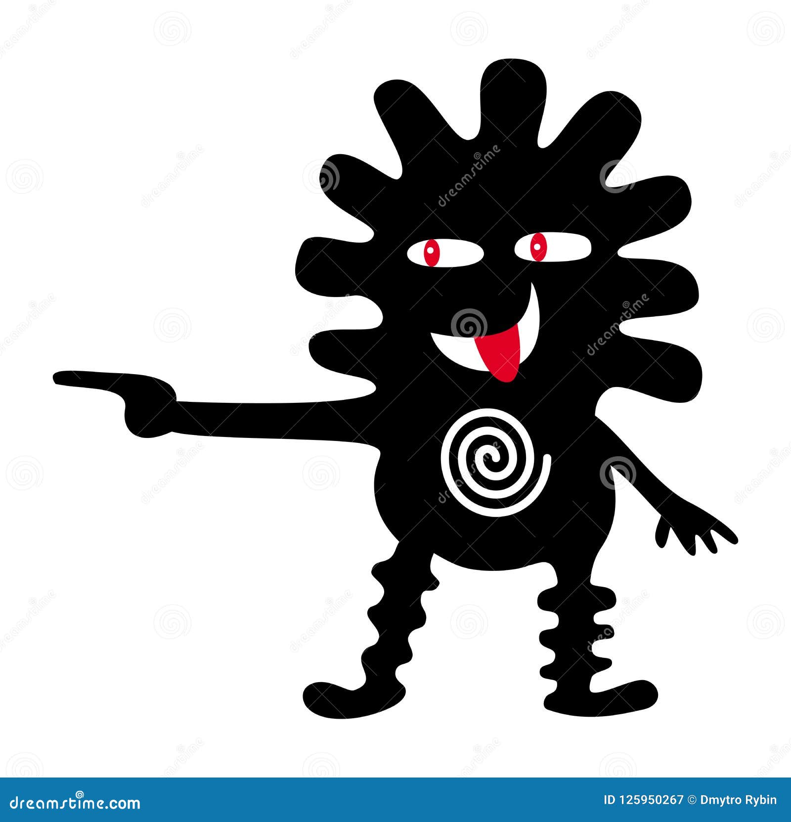 Cartoon Funny Cardboard Man, Laughs and Points with His Finger. Stock ... Cartoon Funny Cardboard Man, Laughs and Points with His Finger. Stock ...