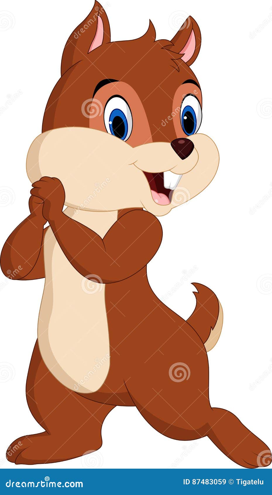 Funny Chipmunk With Chef Cook Hat Hold Empty Menu Blackboard Stock ...