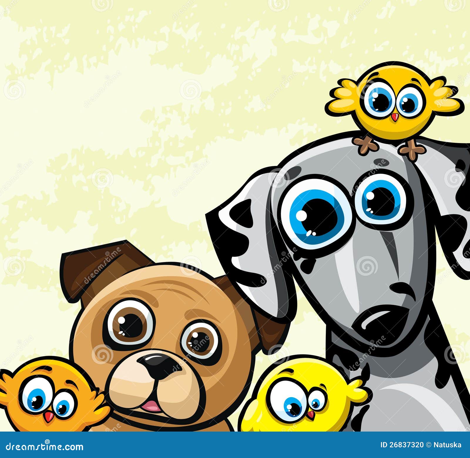 Cartoon funny family stock illustration. Illustration of pedigree ...