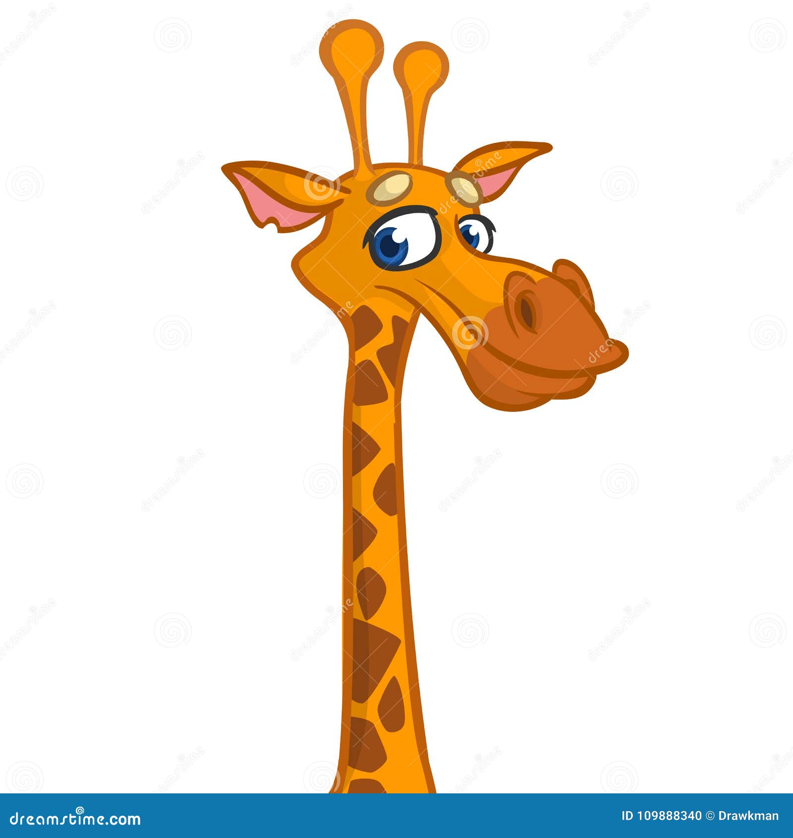 Animated Giraffe Head