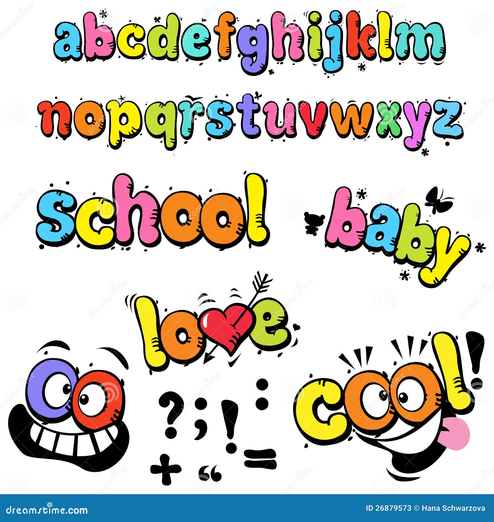 Cartoon Funny Letters | CartoonDealer.com #26879573