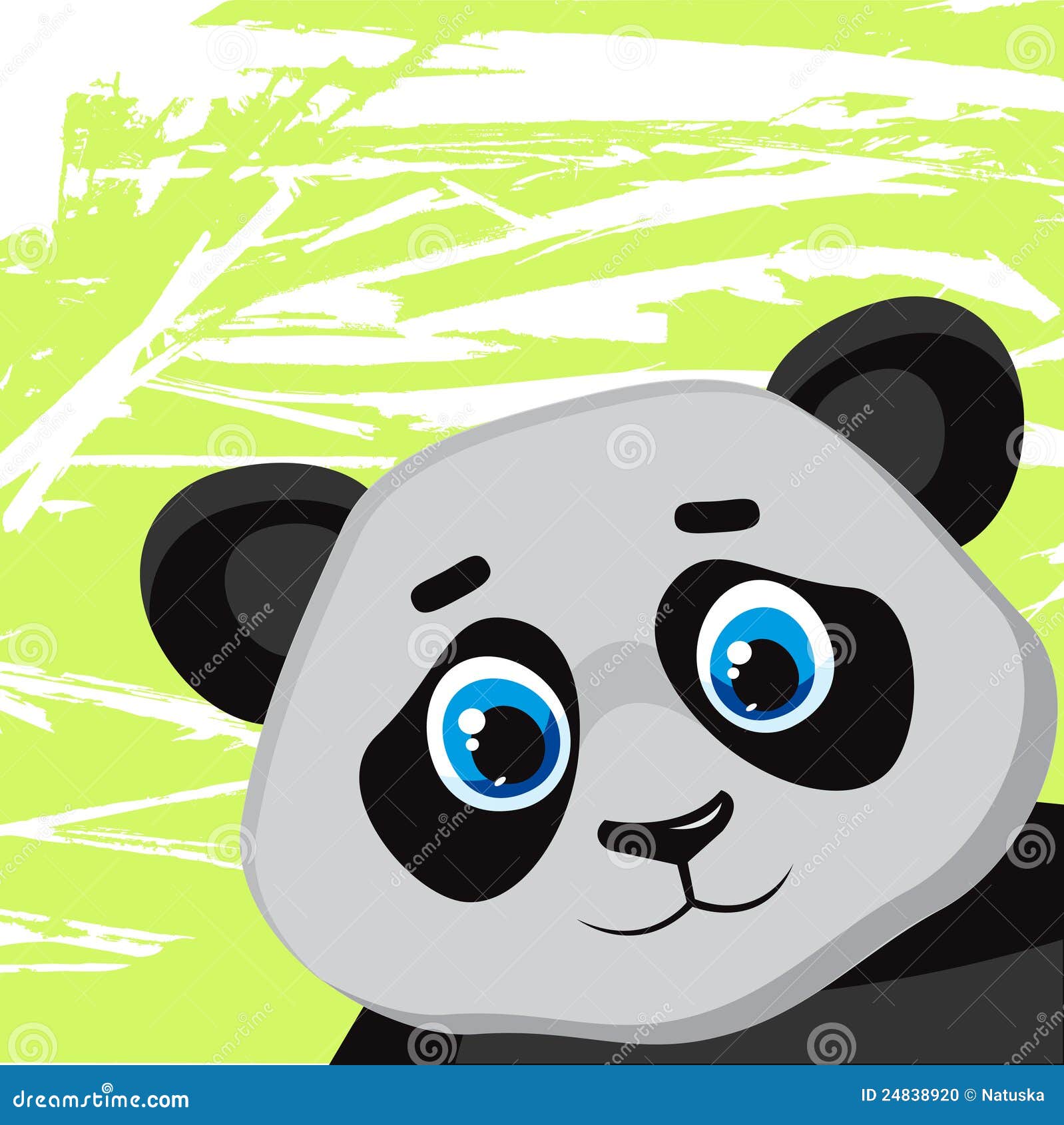 Funny Panda Yells Hooray. Vector Illustration In Cartoon Style ...