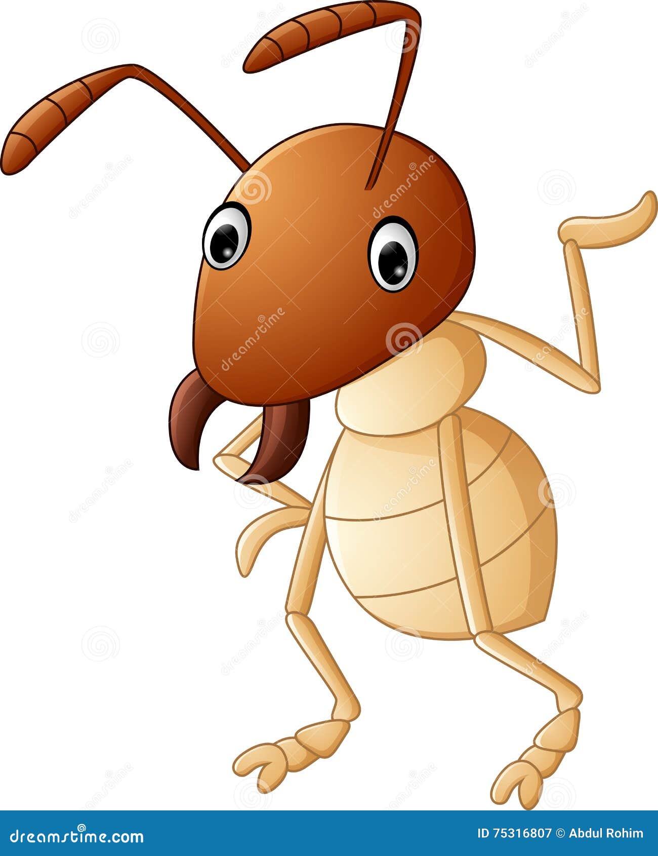 Funny Termite Cartoon Vector Illustration | CartoonDealer.com #84824104