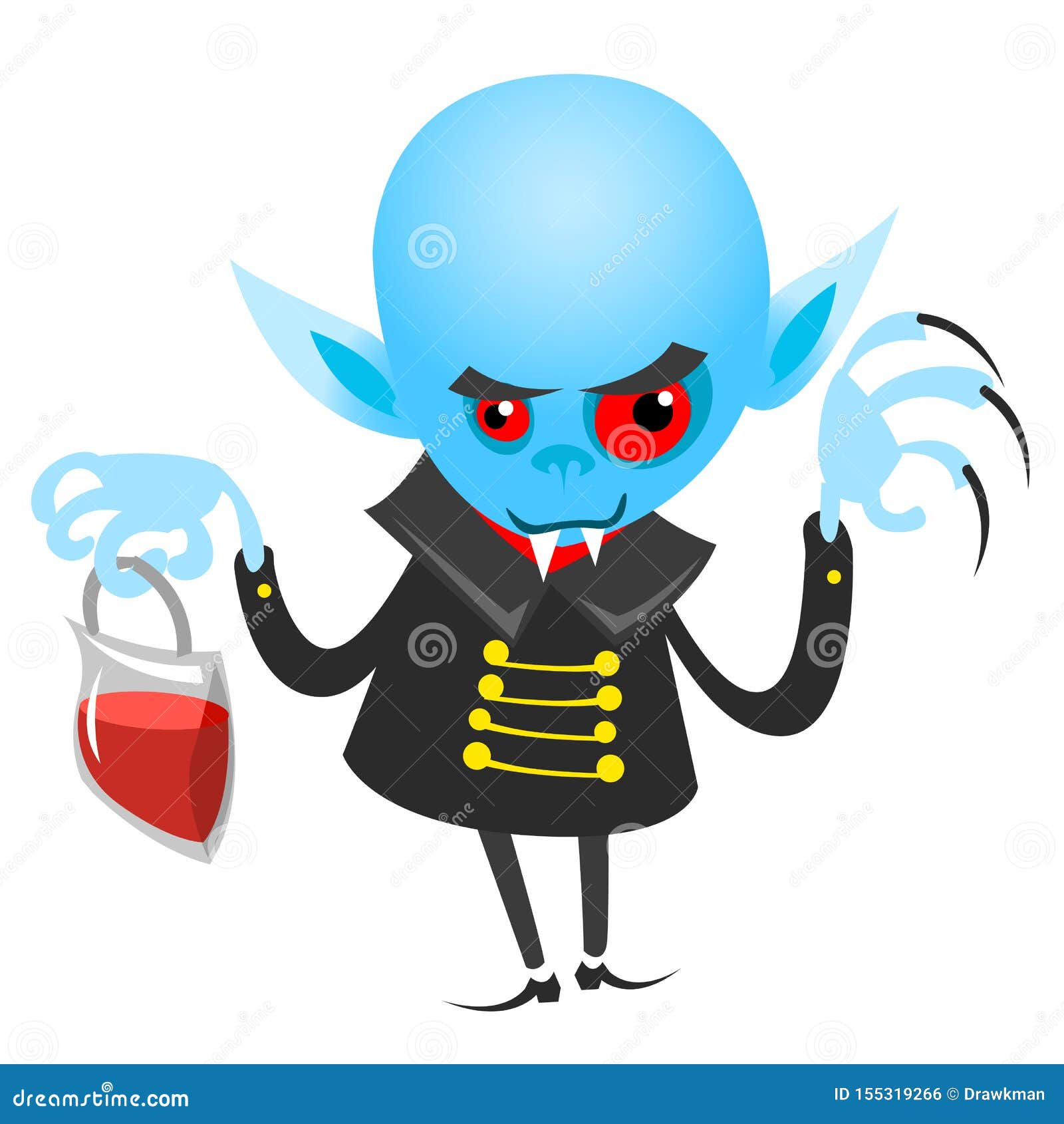 Cartoon Funny Vampire Illustration Stock Vector - Illustration of angry ...