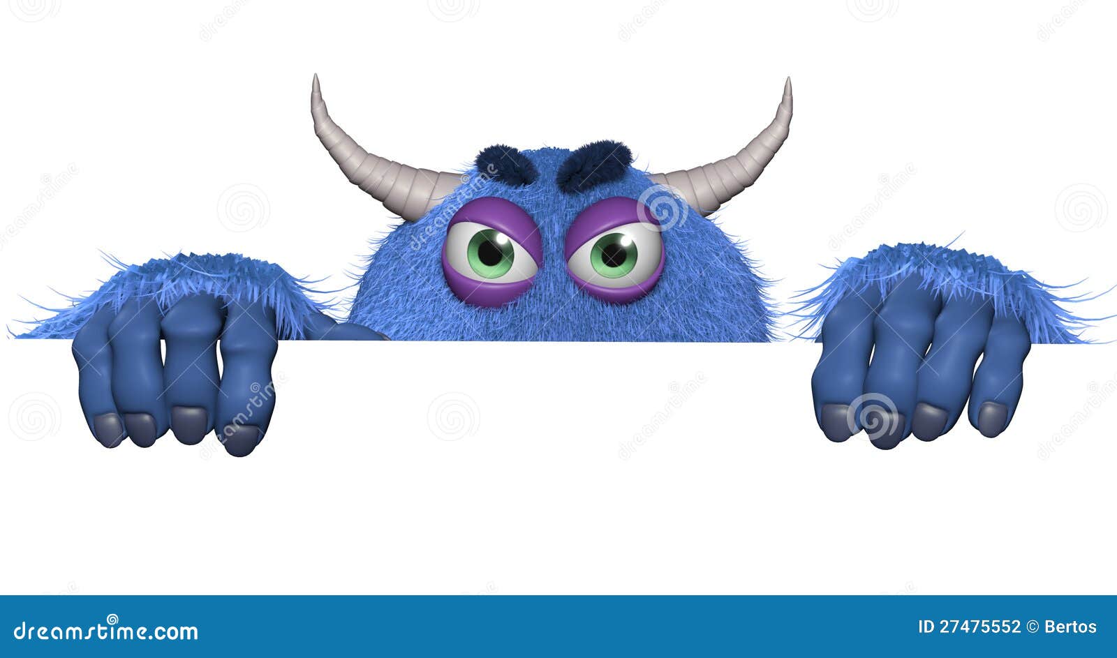 Cartoon furry toy monster stock illustration. Illustration of bigfoot ...