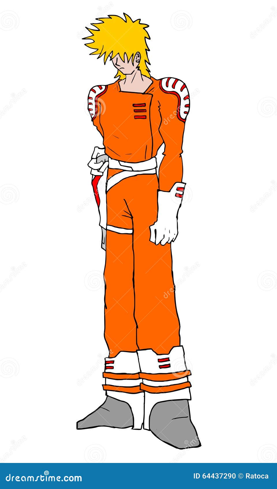 Cartoon future soldier stock vector. Illustration of future - 64437290