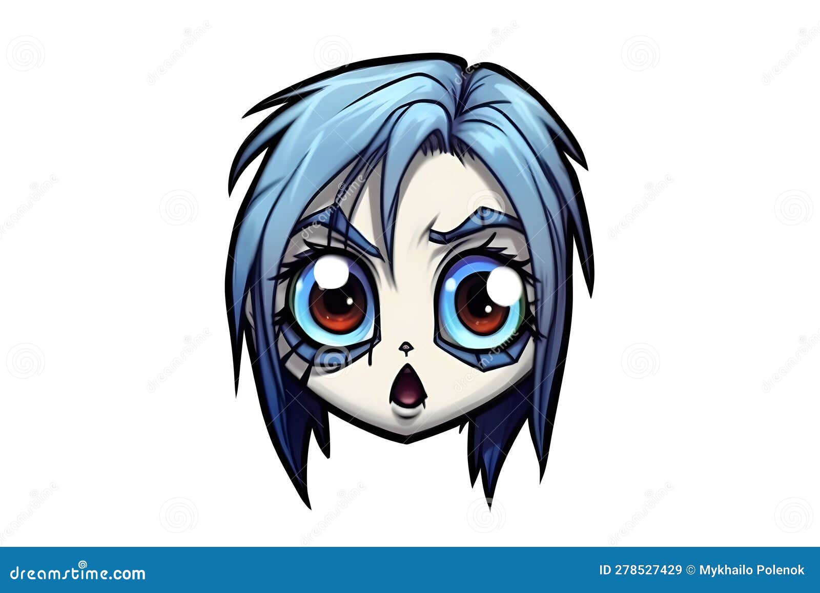 Cartoon Game Avatar. Neural Network AI Generated Stock Illustration ...