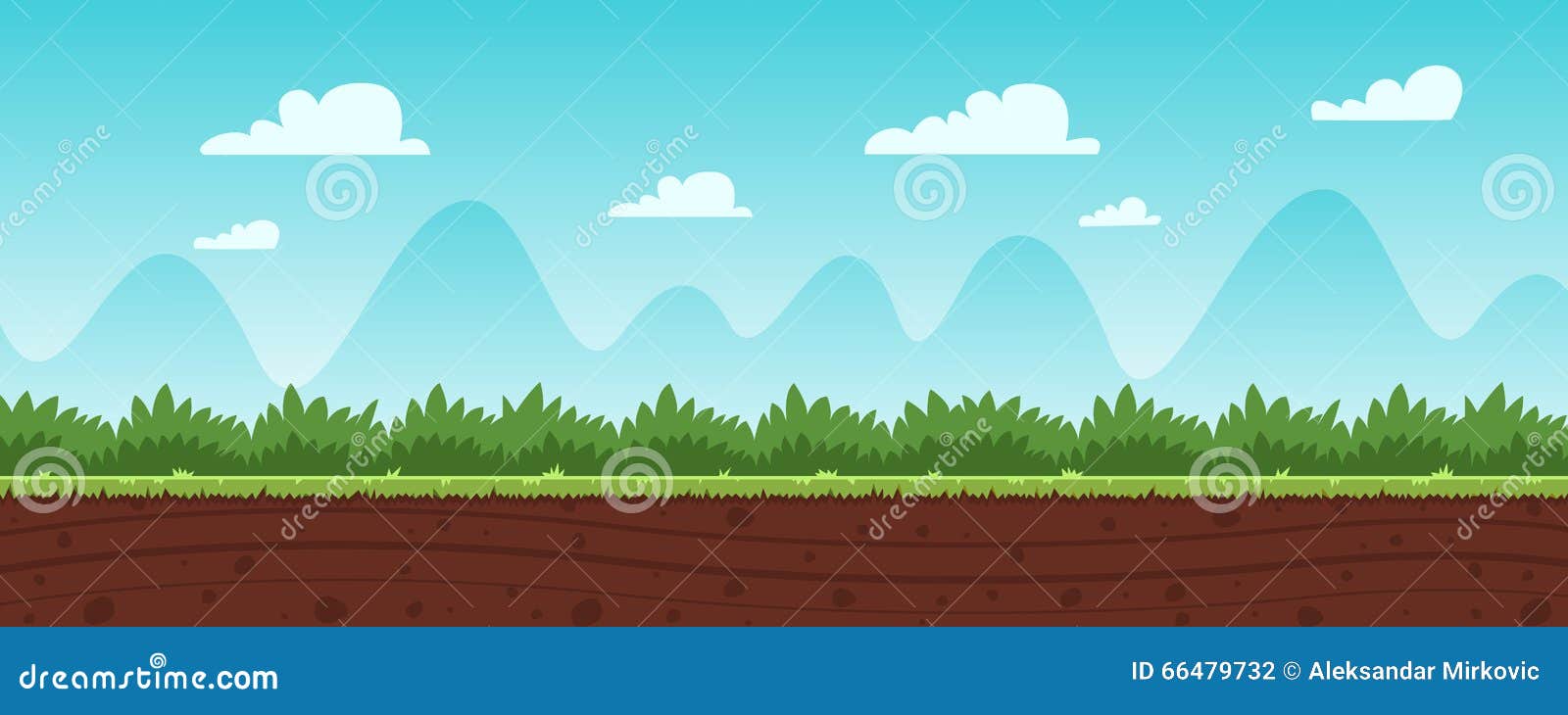 Cartoon Game Background Vector Illustration | CartoonDealer.com #66479732