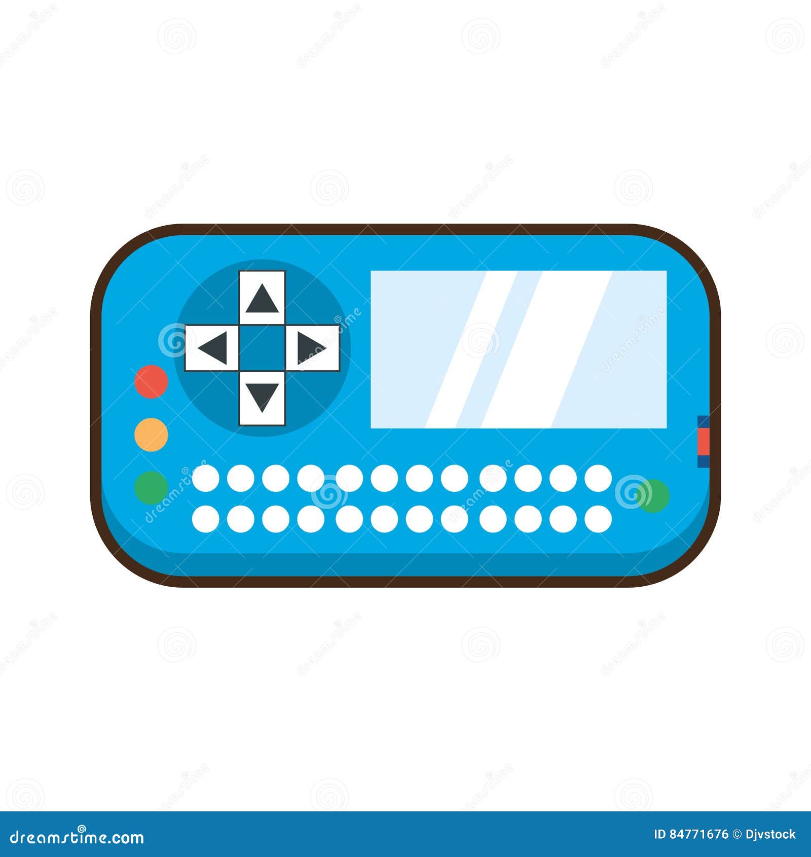 Cartoon Game Console Entertainment Video Stock Vector - Illustration of ...