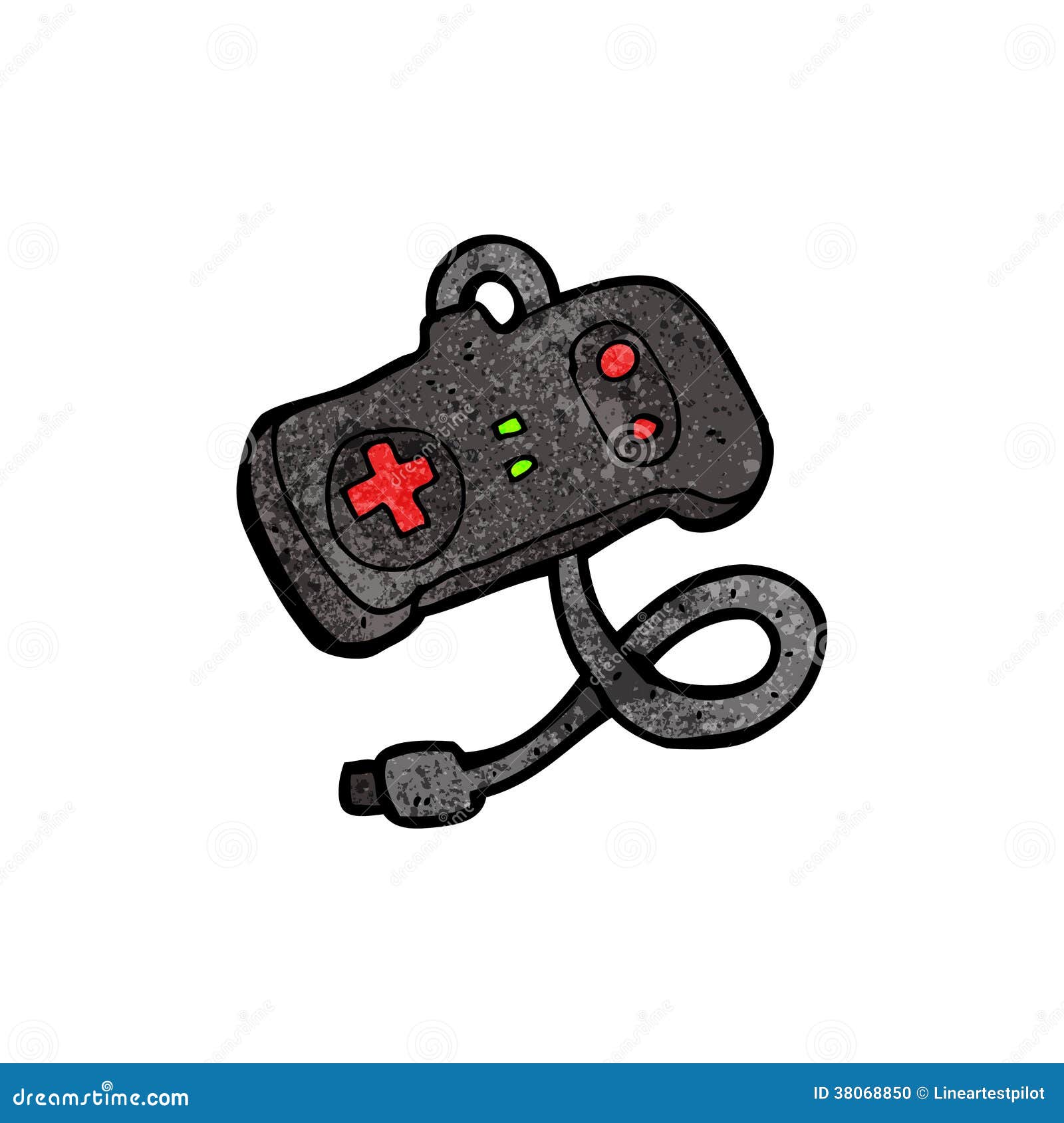 Cartoon game controller stock vector. Illustration of drawing - 38068850