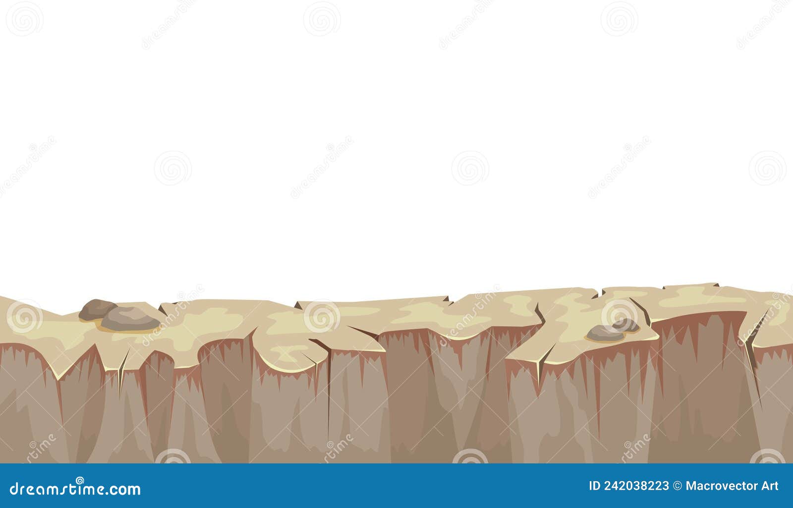 Cartoon Game Landscape stock vector. Illustration of hill - 242038223